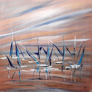 Paysage confondu - Pat - Paintings & Prints, Landscapes & Nature, Beach ...