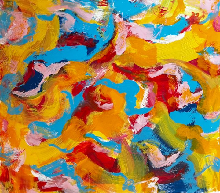 NOWNESS 82 by 72 by 3.5 - Peter McCurdy - Paintings & Prints, Abstract ...