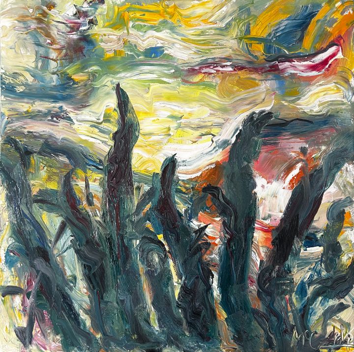 THE DESERT - Peter McCurdy - Paintings & Prints, Abstract, Landscape ...