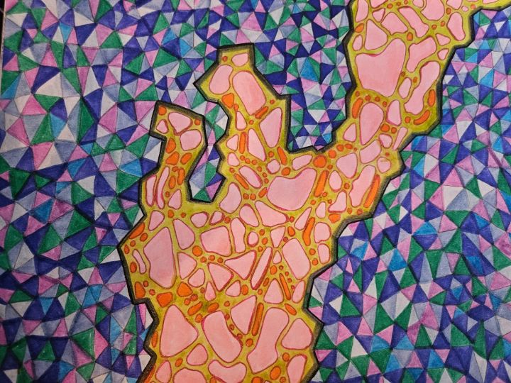 Crystal organism - Alissa Webb - Paintings & Prints, Abstract, Color ...