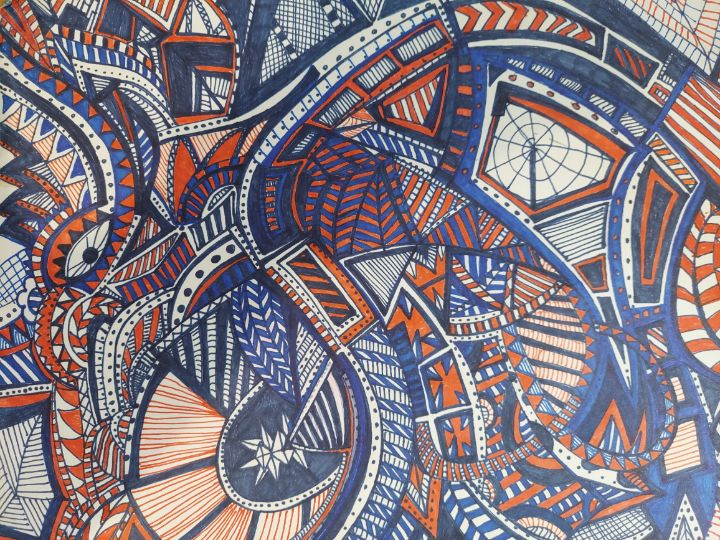 American dream - Alissa Webb - Paintings & Prints, Abstract, Geometric ...