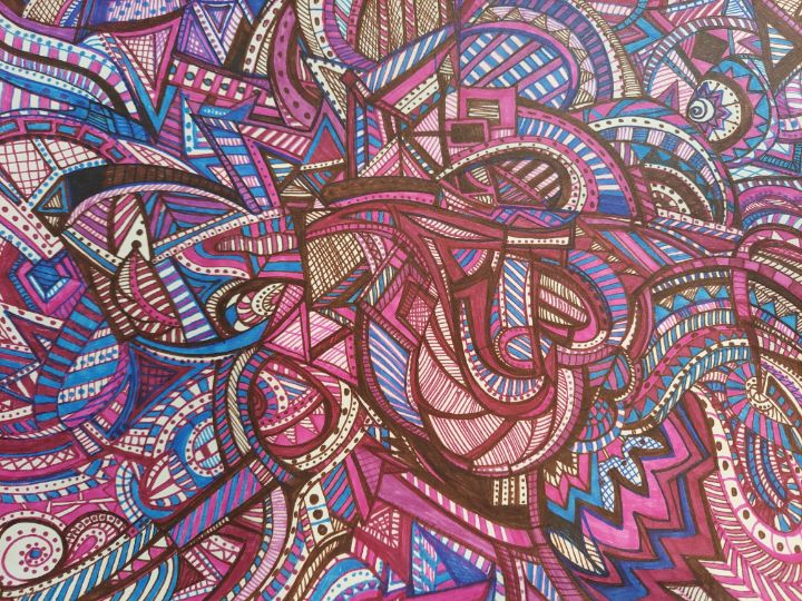 Mind of a woman - Alissa Webb - Paintings & Prints, Abstract, Geometric ...