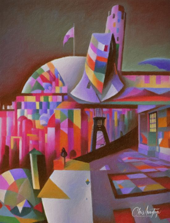 A Strange Place - ChrisArmytage - Paintings & Prints, Buildings ...