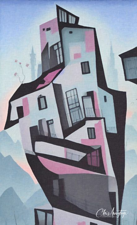 House of Polygons - ChrisArmytage - Paintings & Prints, Abstract ...