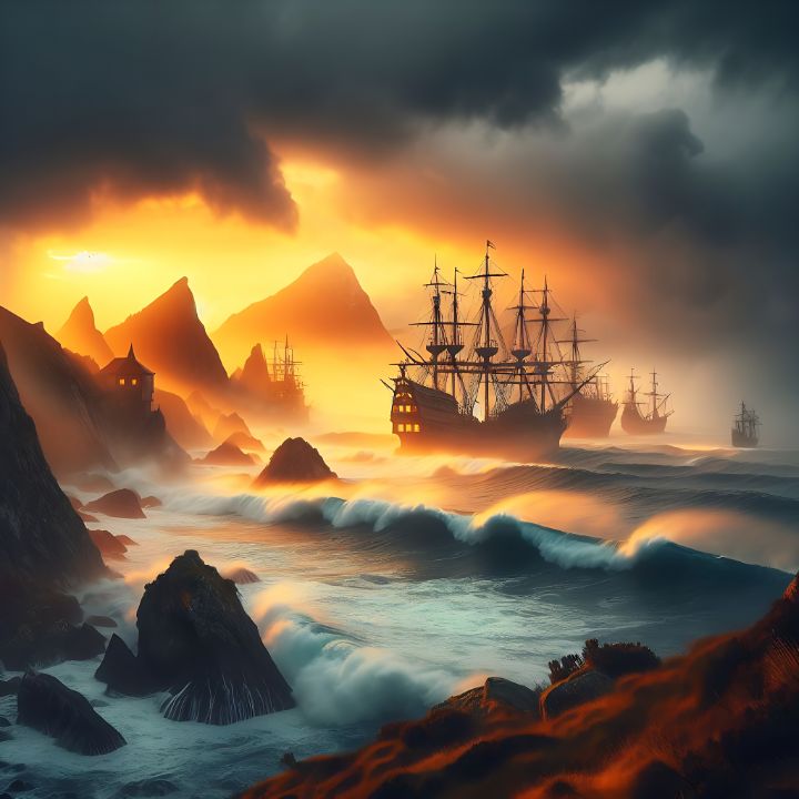 Sunset with fog_011 - Visual Art Now - Digital Art, Landscapes & Nature ...