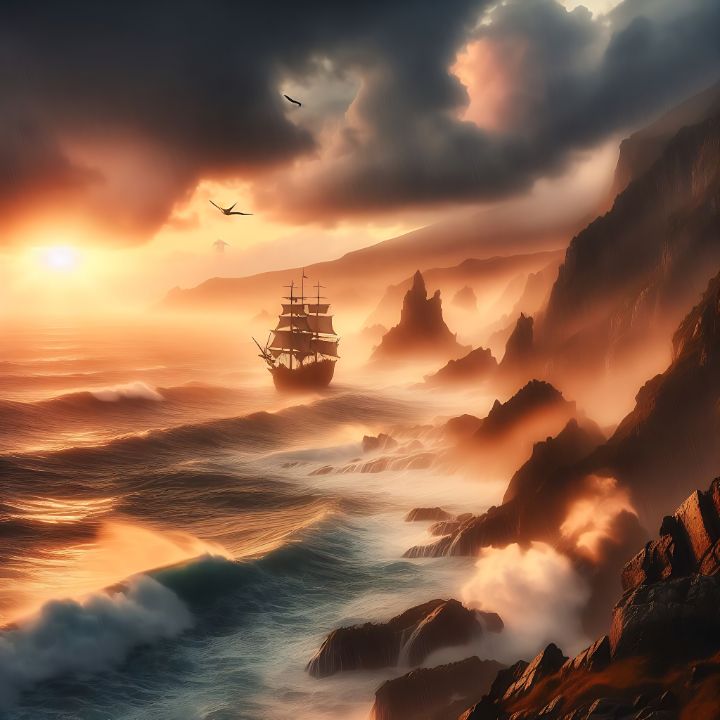 Sunset with fog_012 - Visual Art Now - Digital Art, Landscapes & Nature ...