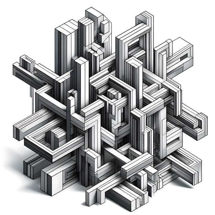 Sketch_008 - Visual Art Now - Digital Art, Abstract, Geometric - ArtPal