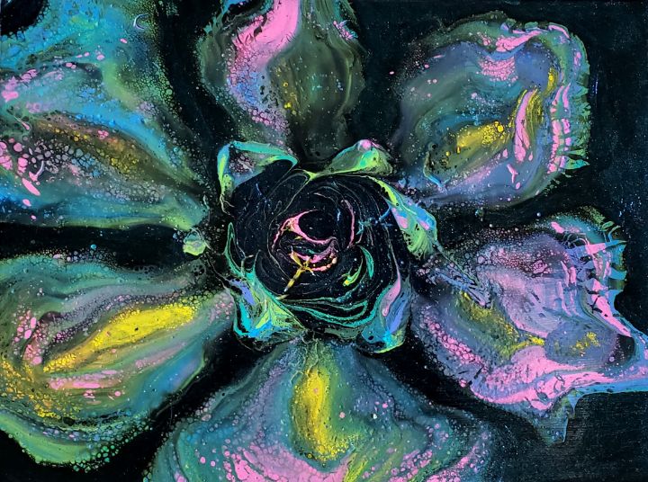 Trippin On Flowers - Imperfect Art_ll - Paintings & Prints, Abstract ...