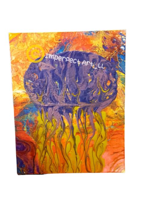 Colorful Jellyfish - Imperfect Art_ll - Paintings & Prints, Animals ...