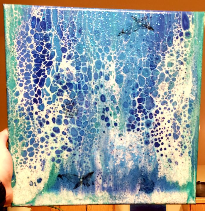 Glittery Ocean Dreams - Imperfect Art LL - Paintings & Prints, Abstract ...