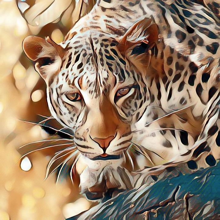 Leopard Beauty 2. - Alexandra Arts - Paintings & Prints, Animals, Birds ...