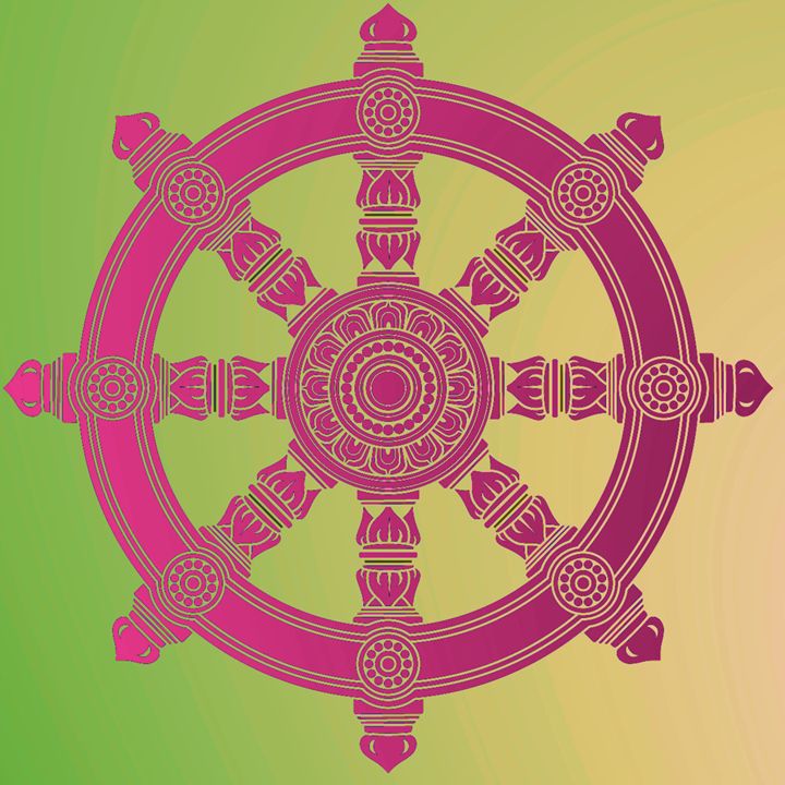 The Dharma Wheel (Dharmachakra) 2. - Alexandra Arts - Drawings ...