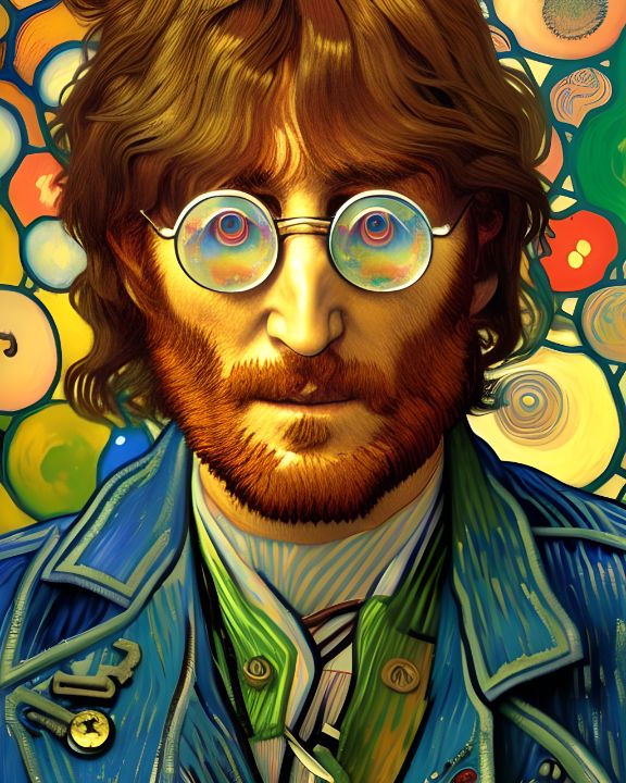 Fan art of John Lennon - Dean Lincoln Hargrove - Digital Art & AI ...