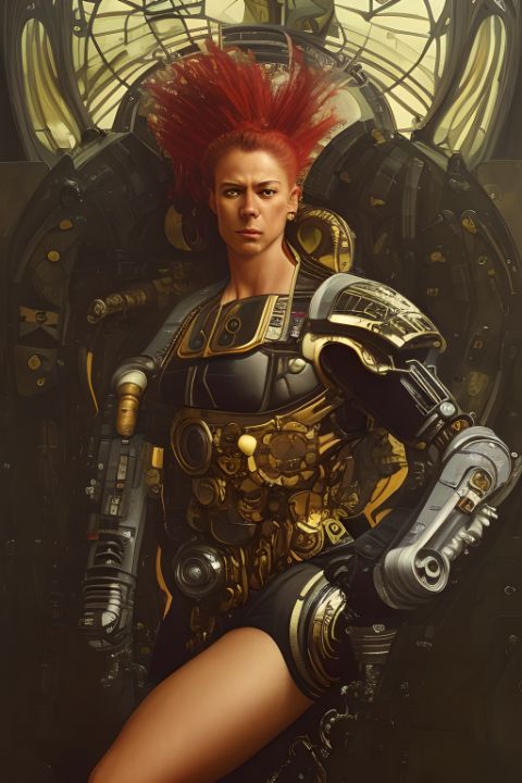 Science fiction cyborg art - Dean Lincoln Hargrove - Digital Art & AI ...