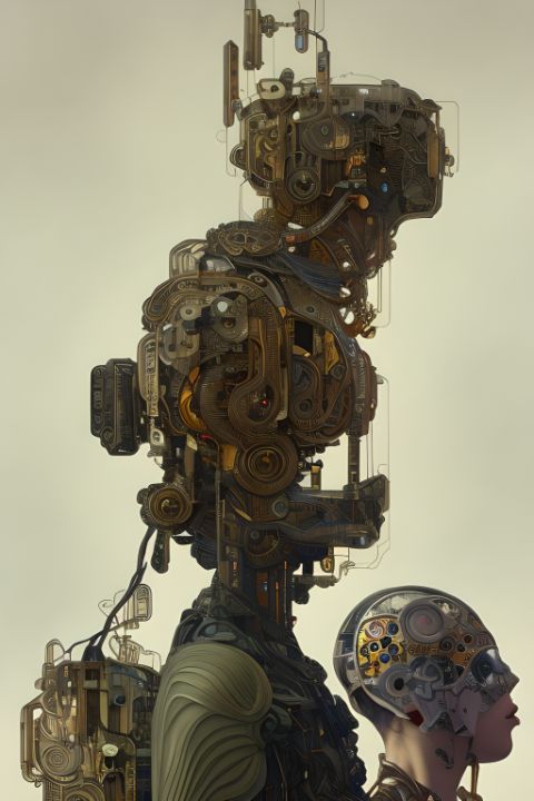 Science fiction cyborg art - Dean Lincoln Hargrove - Digital Art & AI ...