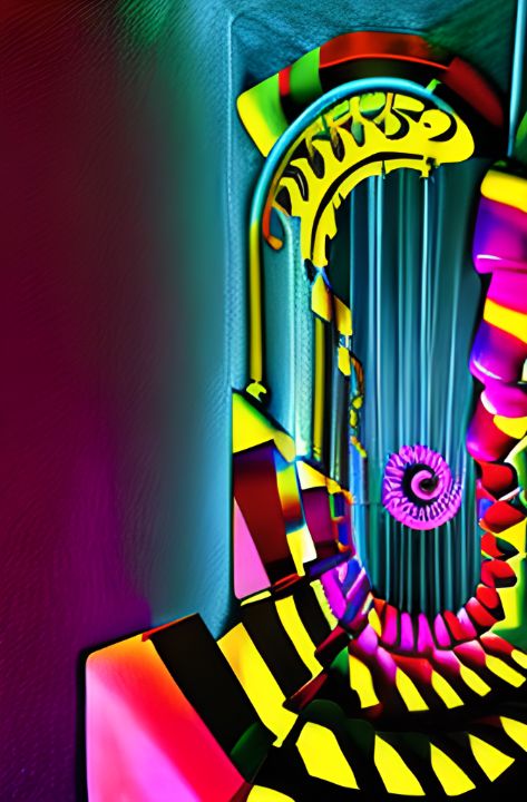 Geometrical Stair Art - Dean Lincoln Hargrove - Digital Art & AI ...