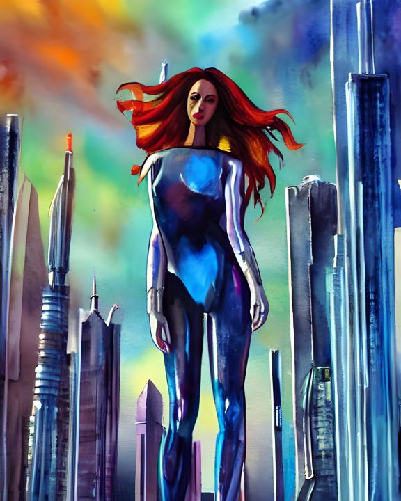 Ai female android art - Dean Lincoln Hargrove - Digital Art, Fantasy ...