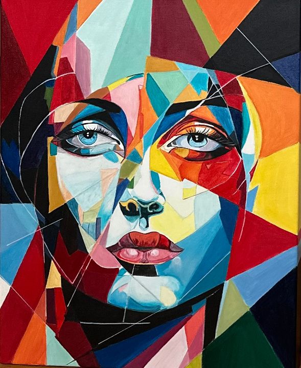 Facial Geometry - Wall art by Lara Robins - Paintings & Prints ...