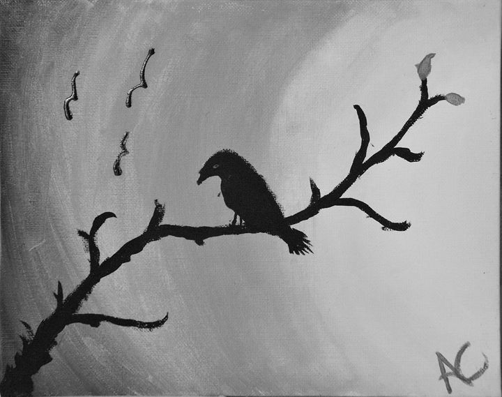 The Crow BW Edition - Ardelle's - AC Art Gallery - Paintings & Prints ...