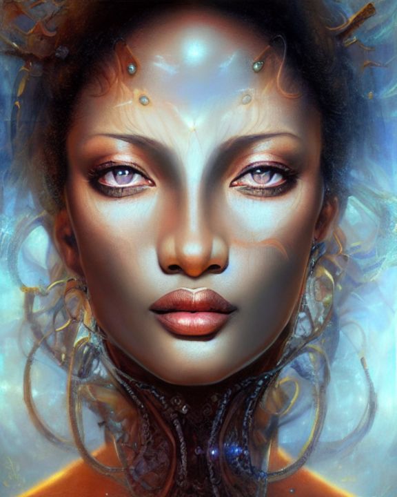 Blue Do - LadyV68 Art Gallery - Digital Art, People & Figures, Female ...