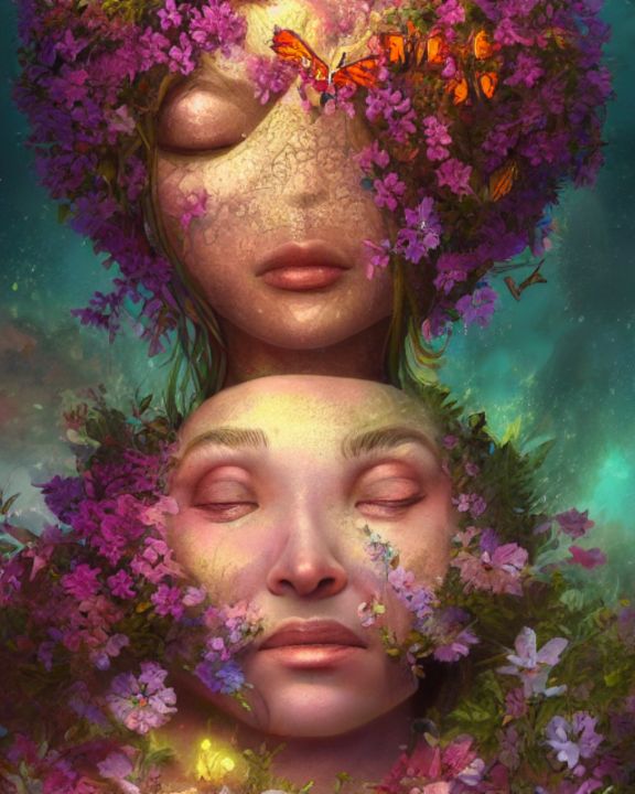 Double Vision - LadyV68 Art Gallery - Digital Art & AI, People ...