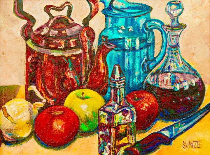 Still Life with Copper Kettle - SwayzeArt - Paintings & Prints, Still ...