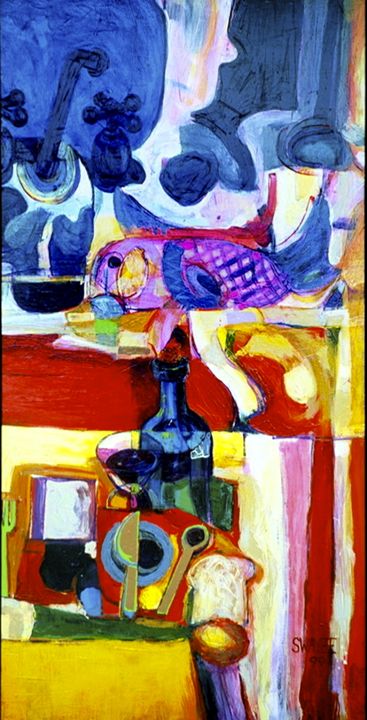 Still Life with Fish - SwayzeArt - Paintings & Prints, Abstract, Color ...