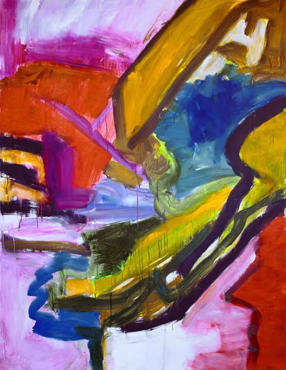 A Painting of a Colorful Abstract - Impress Art Studio - Paintings ...