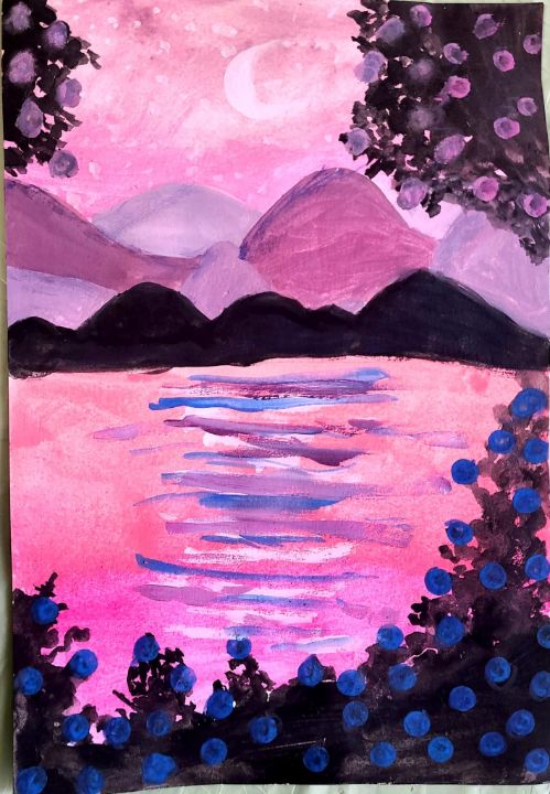 Fantasy landscape - Zainab Art - Paintings & Prints, Flowers, Plants ...