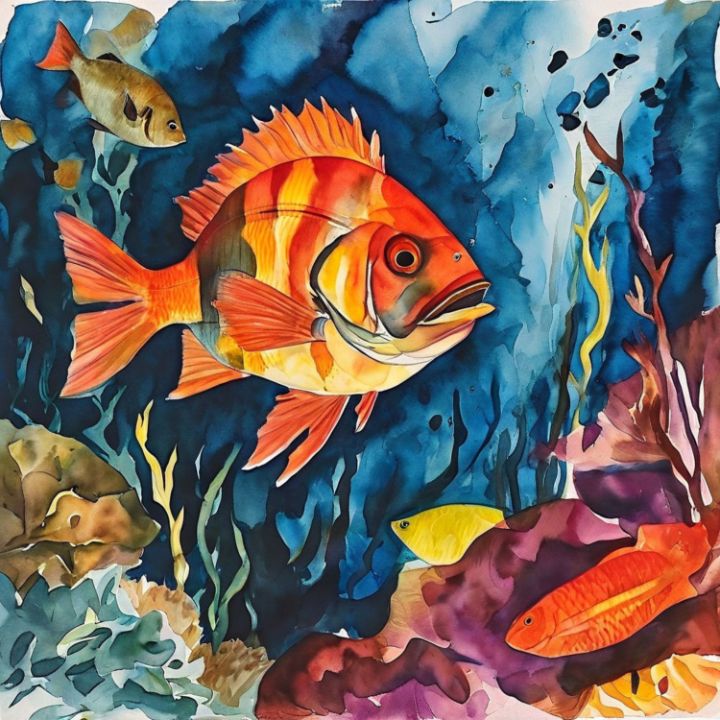 Fish - marwa_art - Digital Art & AI, Animals, Birds, & Fish, Aquatic ...