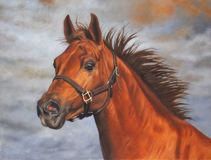 Chasing the Sun - James Zhao Art Gallery - Paintings & Prints, Animals, Birds, & Fish, Horses ...