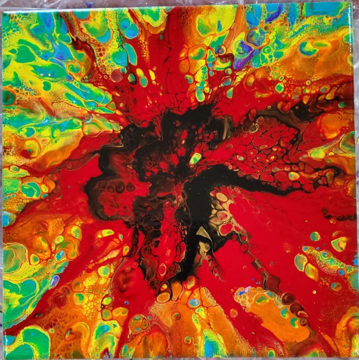 Rainbow explosion - Beeyerself - Paintings & Prints, Abstract, Color ...