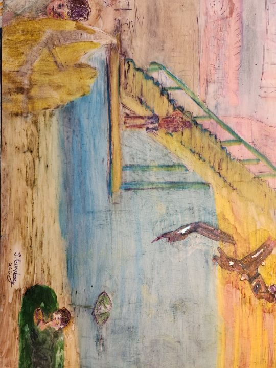 Drivers at the beach - Steven Gumberg - Paintings & Prints, Sports ...