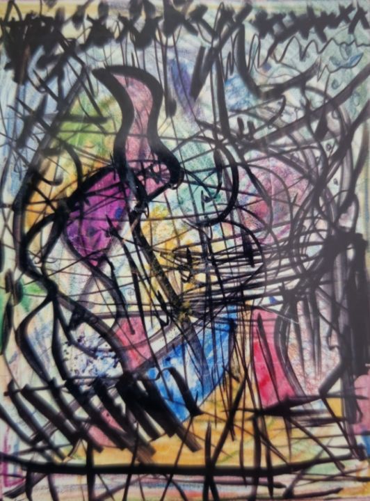 CURIOSITY - Shaft - Paintings & Prints, Abstract, Color - ArtPal