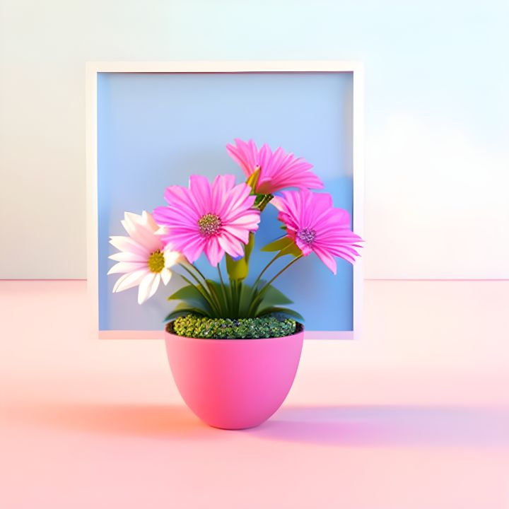 Pink and White Flower - Eternal Images - Drawings & Illustration ...
