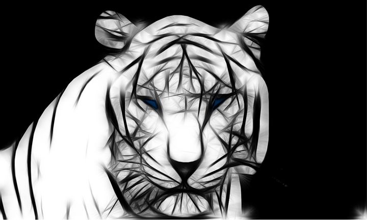 Glow Tiger - Jacob Boyce - Digital Art & AI, Animals, Birds, & Fish ...