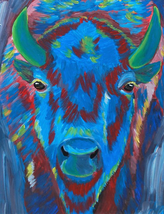 Dancing Buffalo - The Twisted Elephant - Paintings & Prints, Animals ...