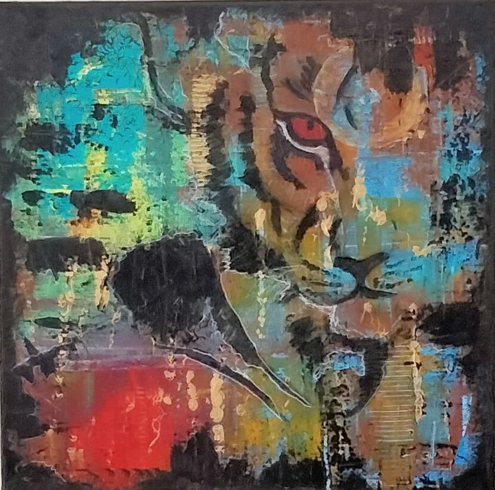 Tiger man - GUERIN TONY - Paintings & Prints, Abstract, Other Abstract ...