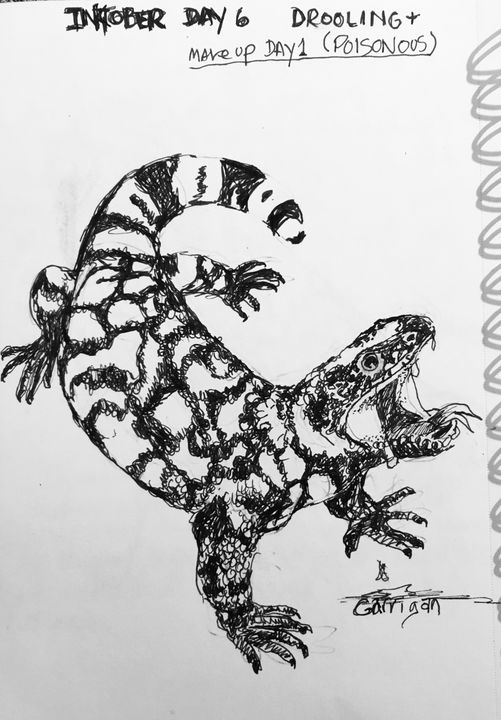 Inktober Day 6: Dooling - Ugly Daisy Studio - Drawings & Illustration ...