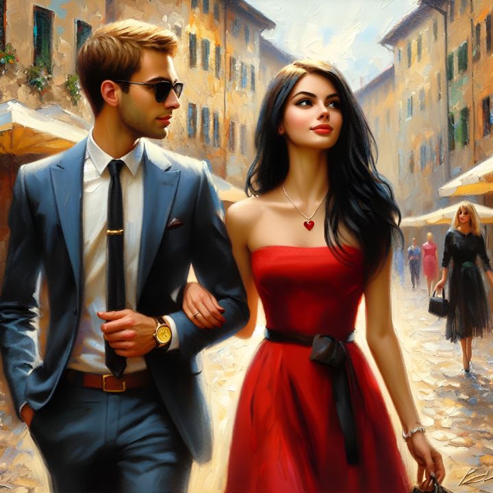 Lovers walking in the day #17 - South Art and Tales - Digital Art & AI ...