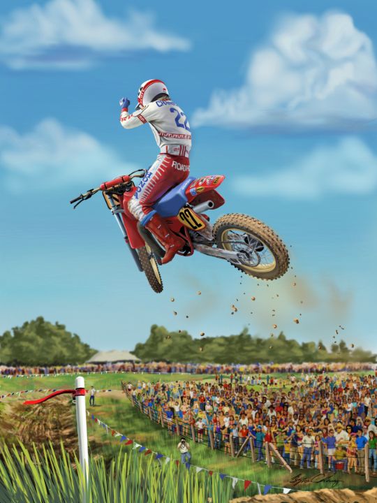 Danny Magoo Chandler "Rodeo" jump - Byron Chaney's Illustration and ...