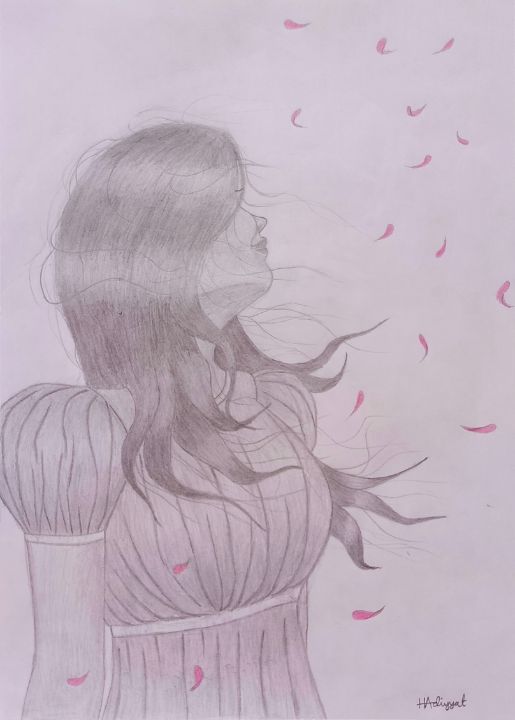 Summer breeze - Creative me - Drawings & Illustration, People & Figures ...