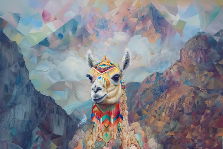 Lama Sacred Animals. Artwork #3 - Lolly Shine - Digital Art, Animals ...