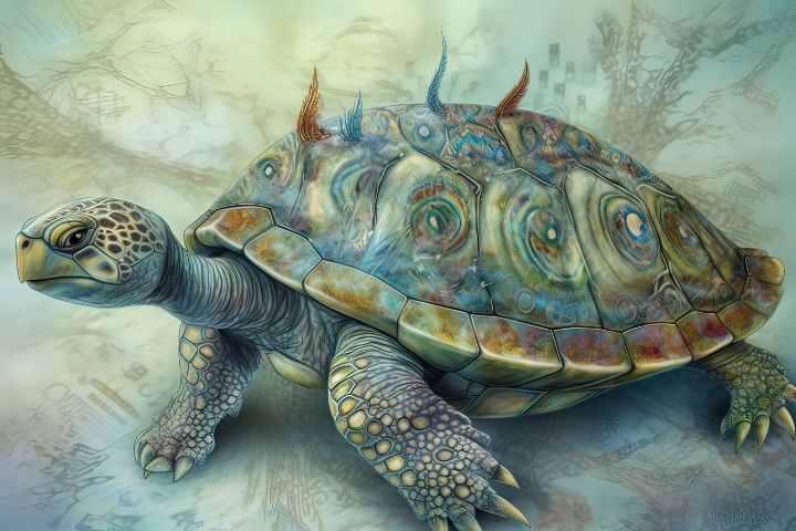 Turtle. Sacred Animals. Artwork #27 - Lolly Shine - Digital Art & AI ...
