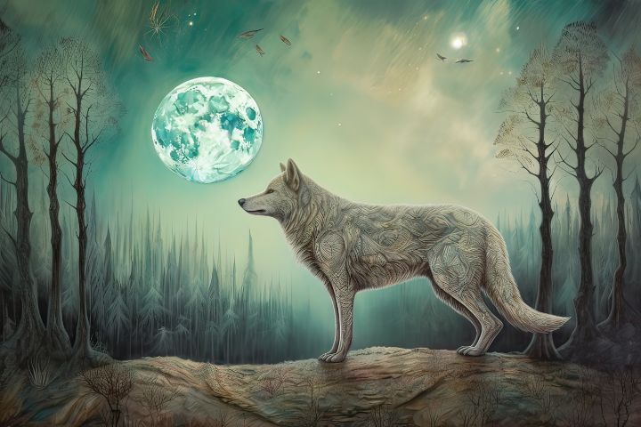 Wolf. Sacred Animals. Artwork #28 - Lolly Shine - Digital Art & AI ...