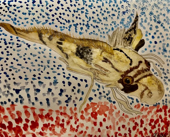 Toadfish - Nat In Plein Air - Paintings & Prints, Animals, Birds ...