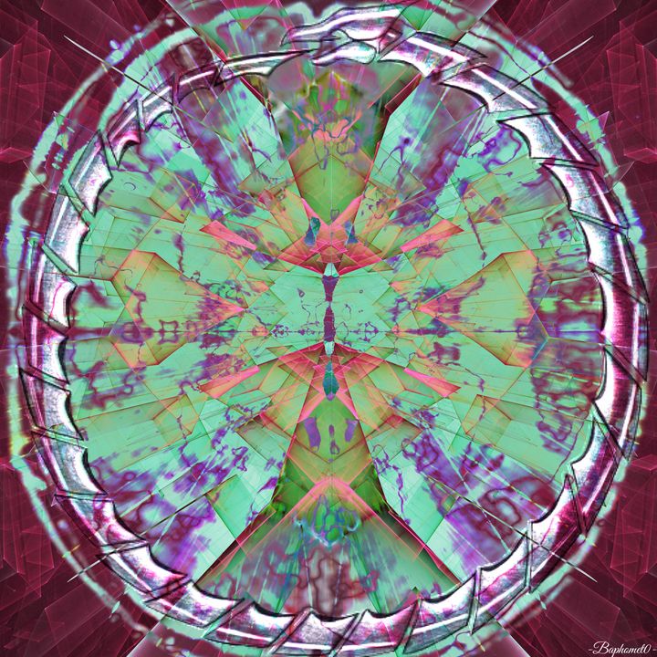 Divine mind - Baphomet0 - Digital Art & AI, Abstract, Collage - ArtPal