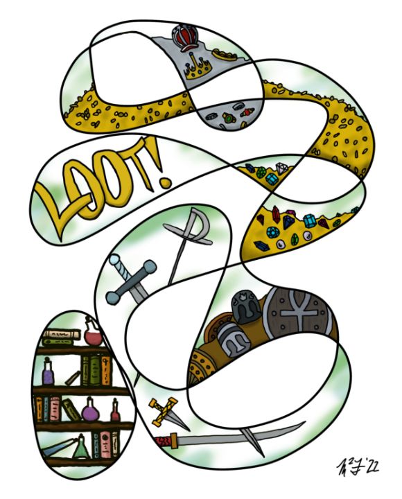 LOOT! - Handcrafted Geekdom by Michele - Drawings & Illustration ...