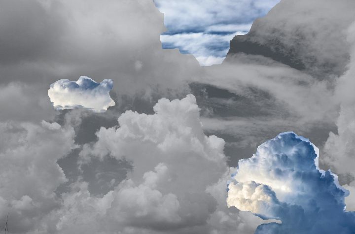 Grey and Blue Clouds - Rodar Design - Digital Art & AI, Landscapes ...
