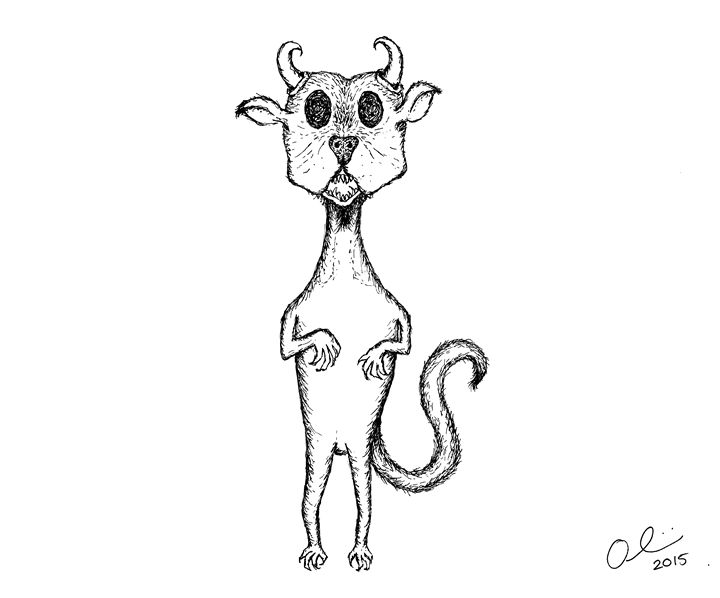 Cow Monster - Olivia Makes Monsters - Drawings & Illustration, Fantasy ...